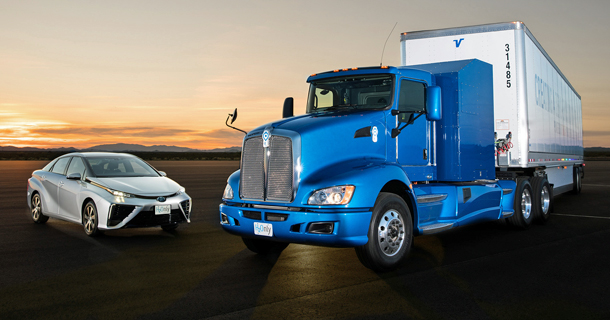 Hydrogen Fuel Cell Big Rigs Aim at Cleaner Ports | Green Car Journal